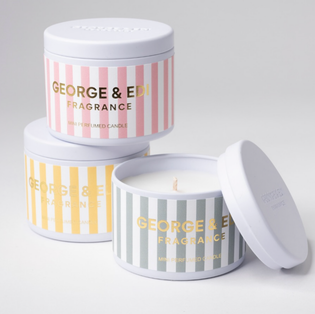 George & Edi Mini Perfumed Soy Candle | 6 Fragrances– Coco Blue