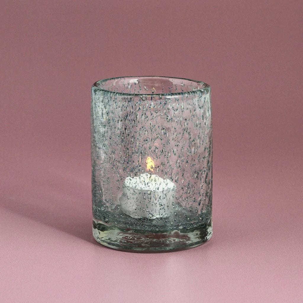 Ellie Glass Votive | Coco Blue