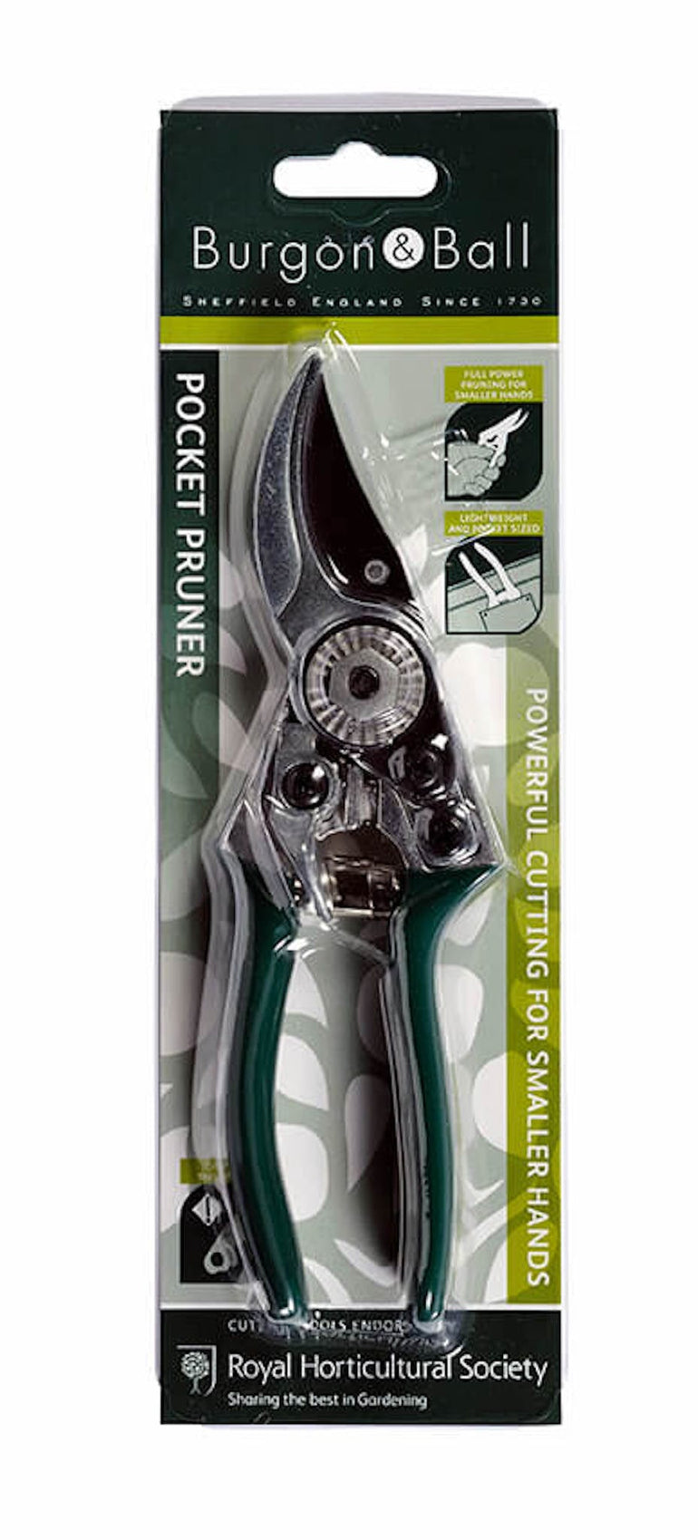 RHS Pocket Pruner | Green Handles | Coco Blue